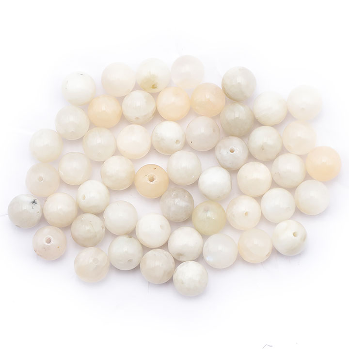 Pierre Plate Pierre De Lune Beige Madagascar AA 30 à 50mm (LOT 200g)